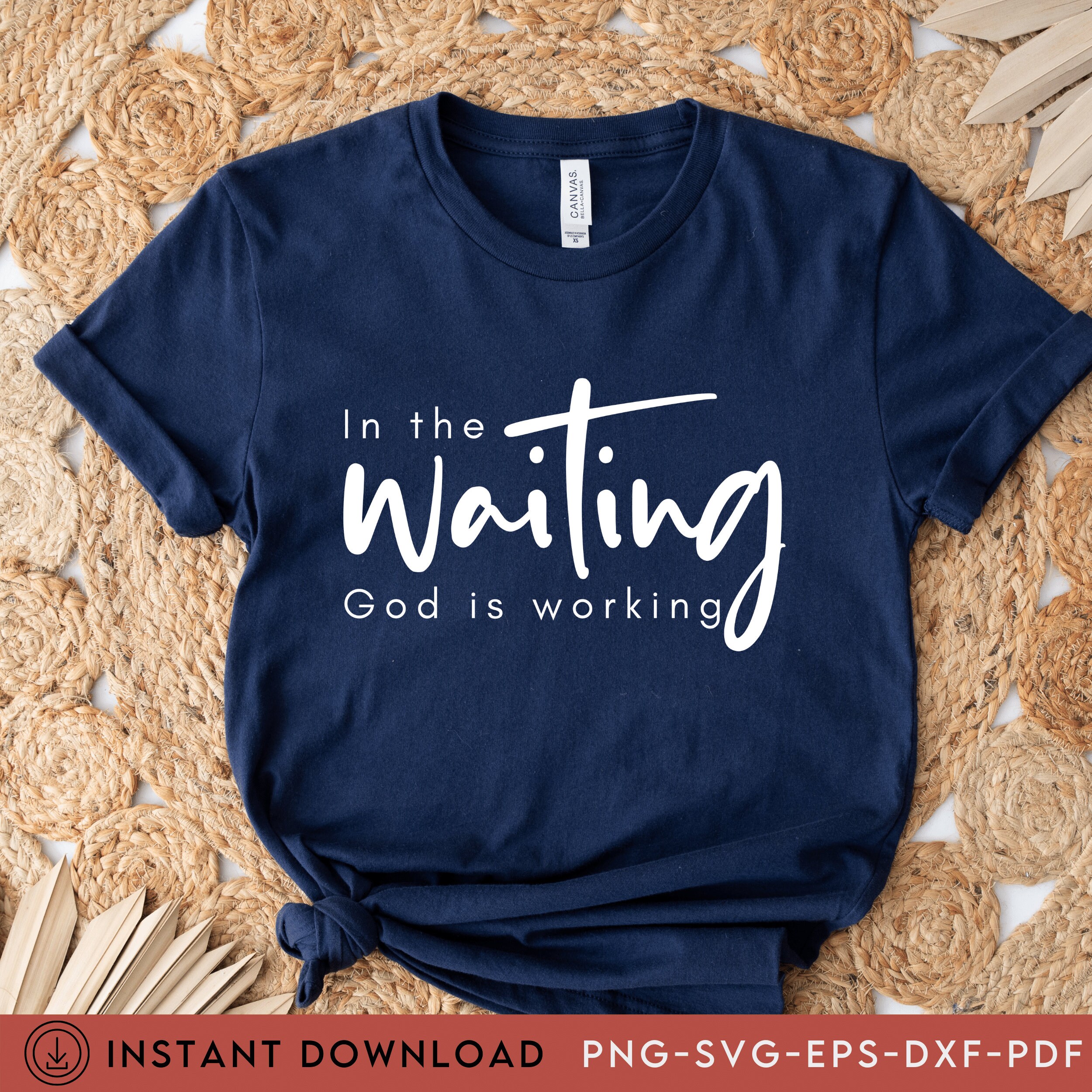 In the Waiting SVG Png Pdf Inspirational Quotes God is - Etsy