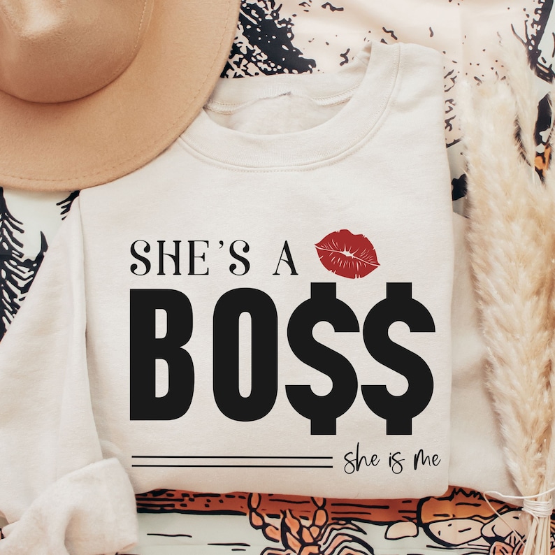 She's A Boss SVG PNG Boss Babe Svg I Am She Svg She is - Etsy