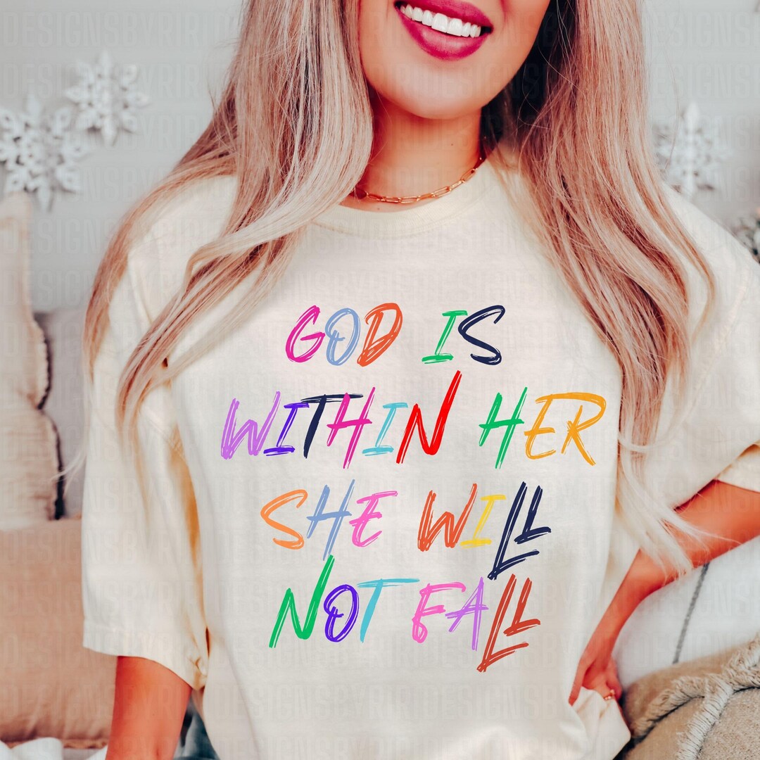 God Within Her - Bible Verse SVG PNG PDF - Christian Faith - Etsy