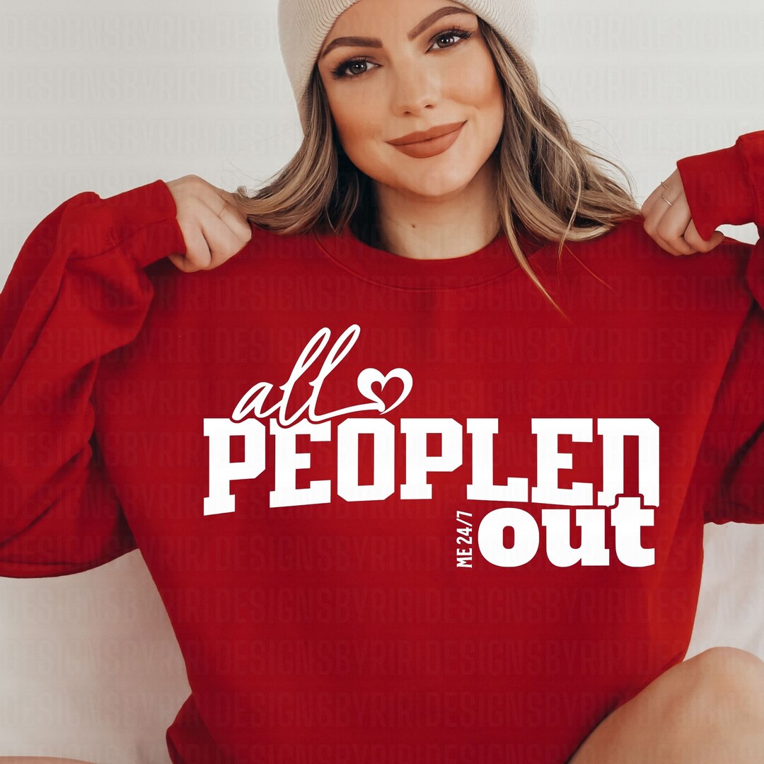 All Peopled Out SVG PNG: Funny Mom Life Design (digital Download) - Etsy