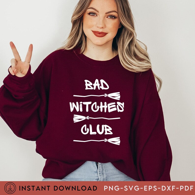 Bad Witches Clubs SVG PNG Halloween Svg Witch Svg Halloween - Etsy