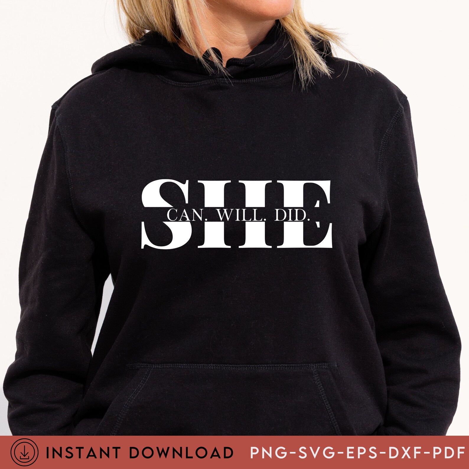 She Can Will Do Svg I Am She Svg She is Strng Svg Positive - Etsy