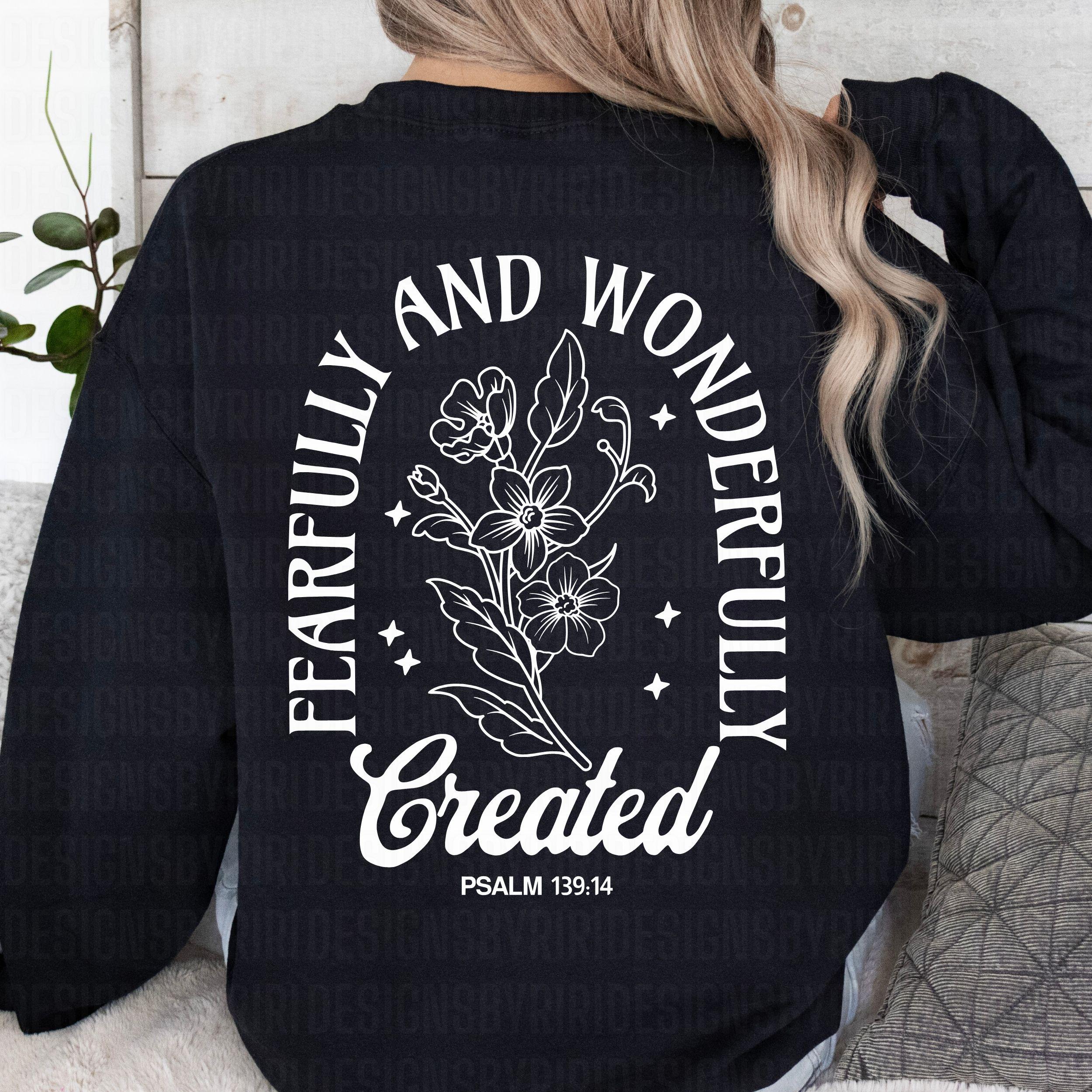 Fearfully and Wonderfully Made Svg Png, Religious Clipart Faith-based ...