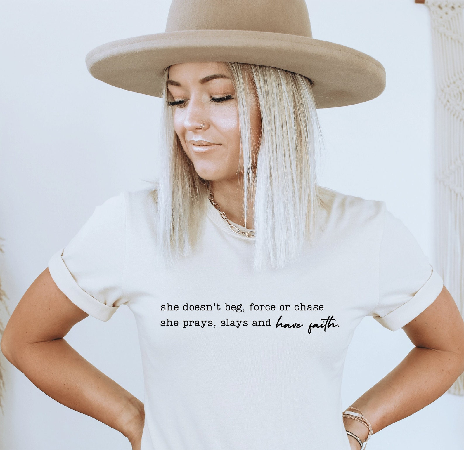 Have Faith Svg She Doesnt Beg Force Chase Svg I Am She - Etsy