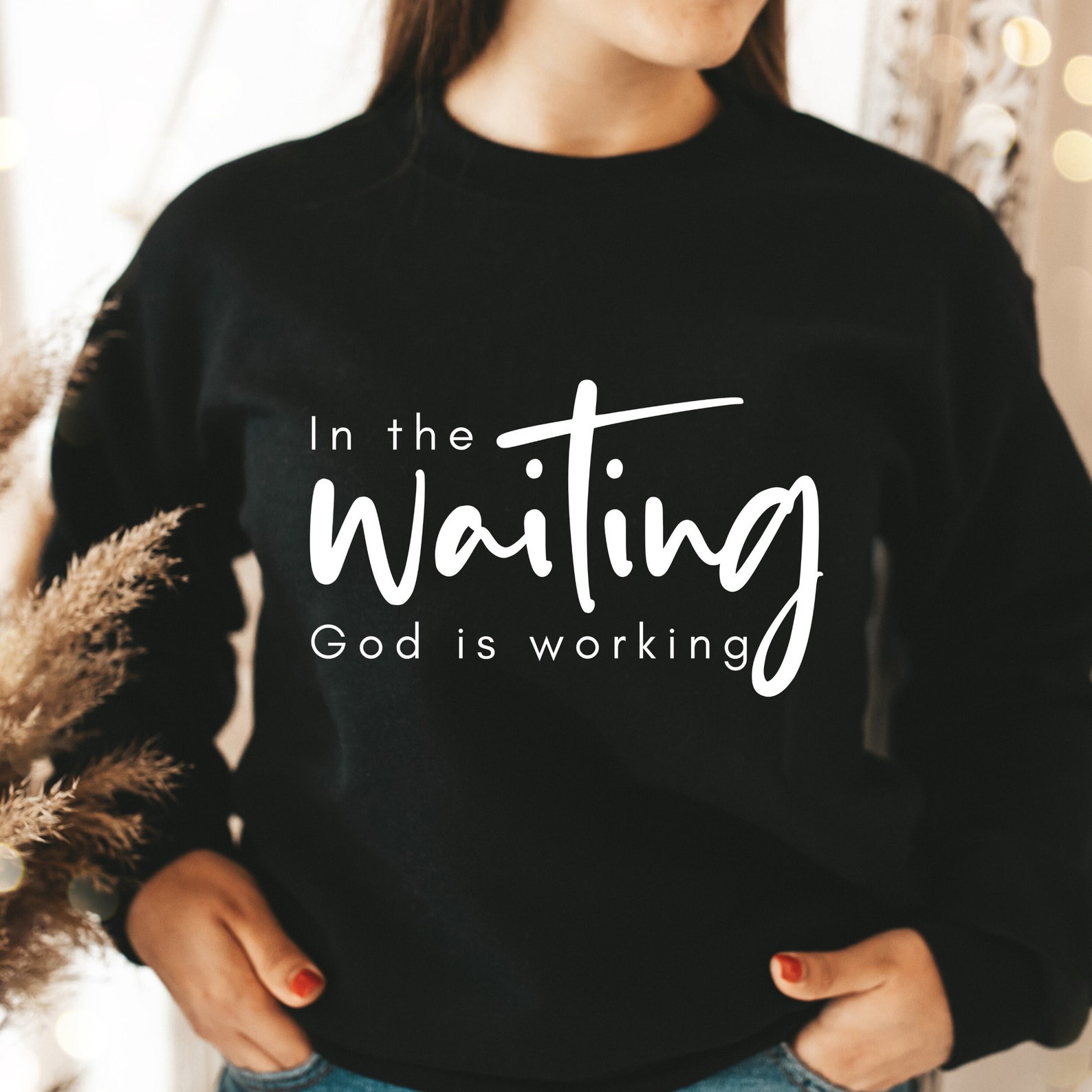 In the Waiting SVG Png Pdf Inspirational Quotes God is - Etsy