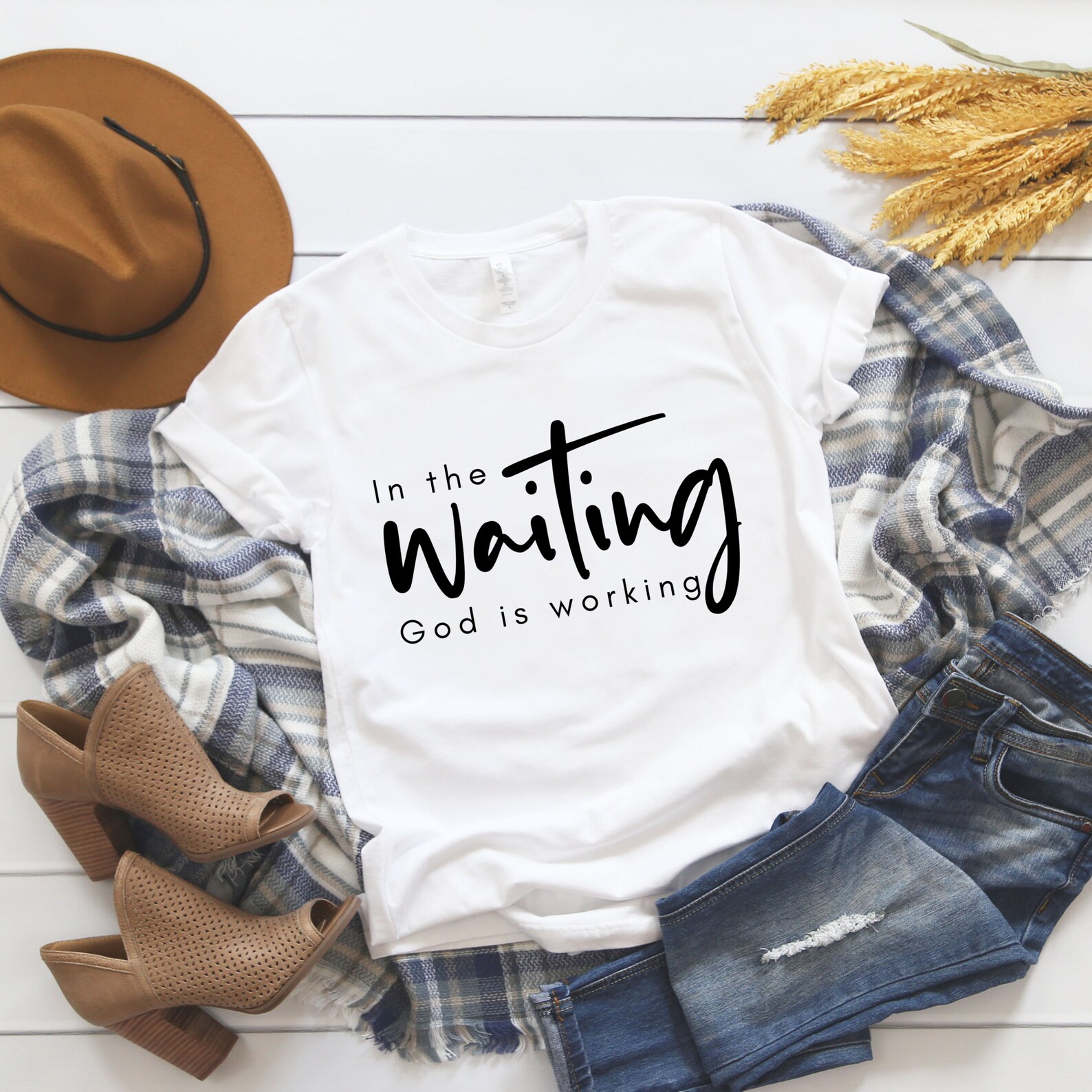 In the Waiting SVG Png Pdf Inspirational Quotes God is - Etsy