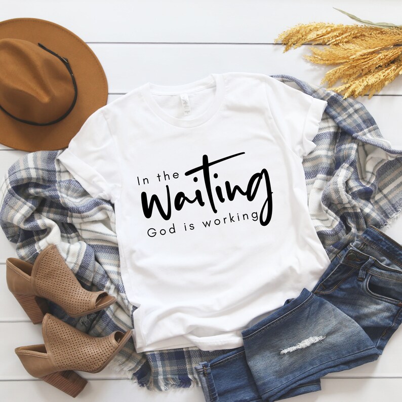 In the Waiting SVG Png Pdf Inspirational Quotes God is - Etsy
