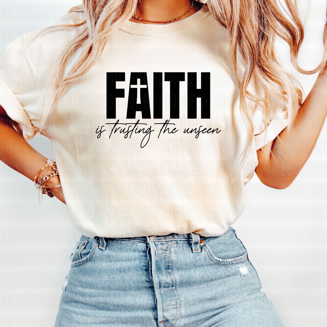Faith is Trusting the Unseen Png Svg, OOMBRE, Cactus, Bible Scripture ...