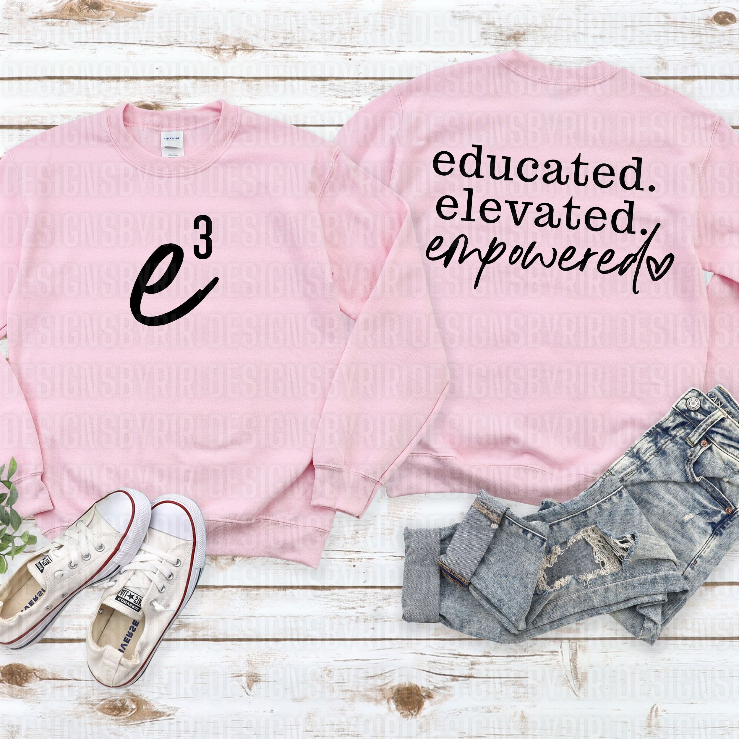 Educated Elevated Empowered SVG, Women Empowerment, Strong Woman Svg ...