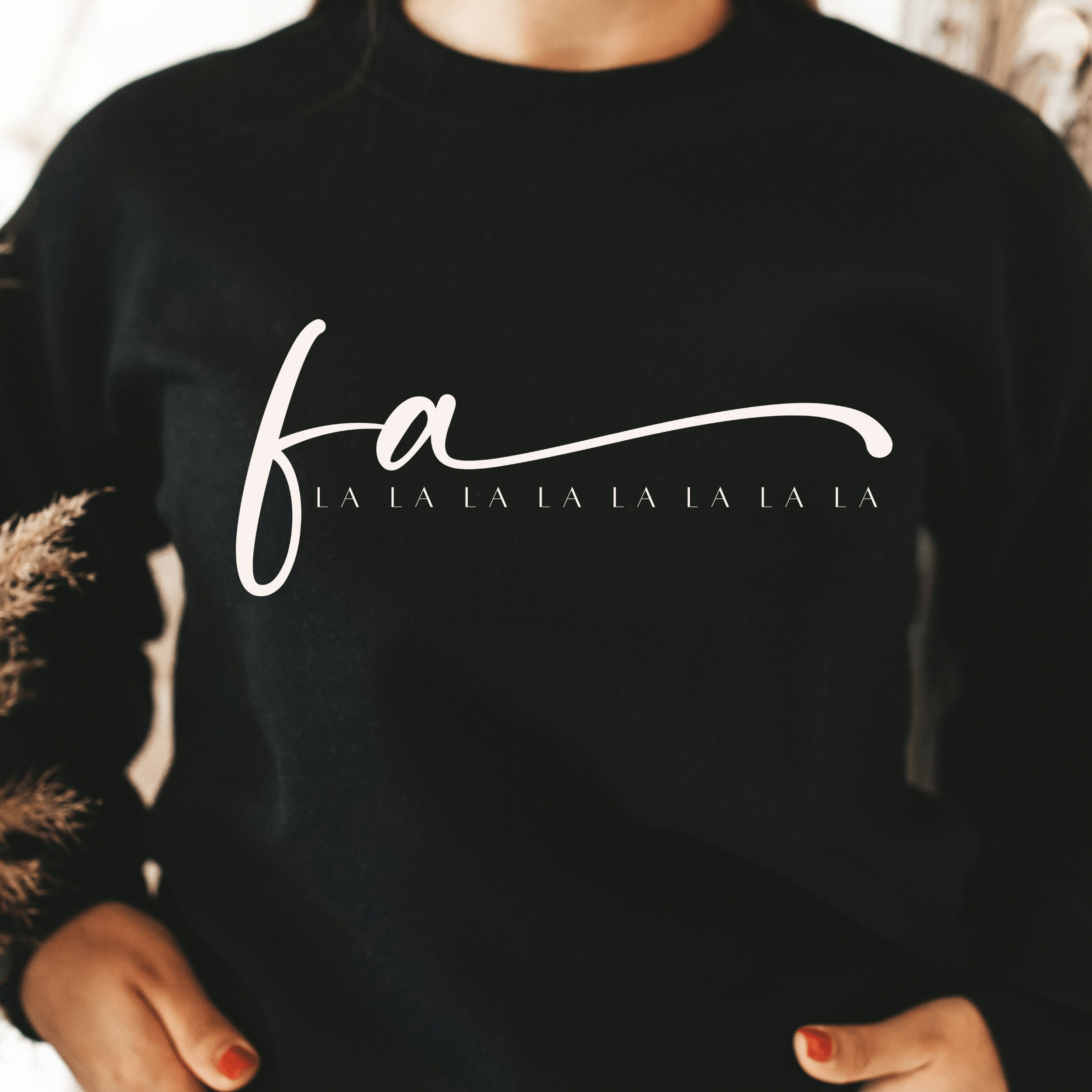 Deck the Hall Svg Fa La La PNG Shirt Design Fa La La Svg Fa - Etsy