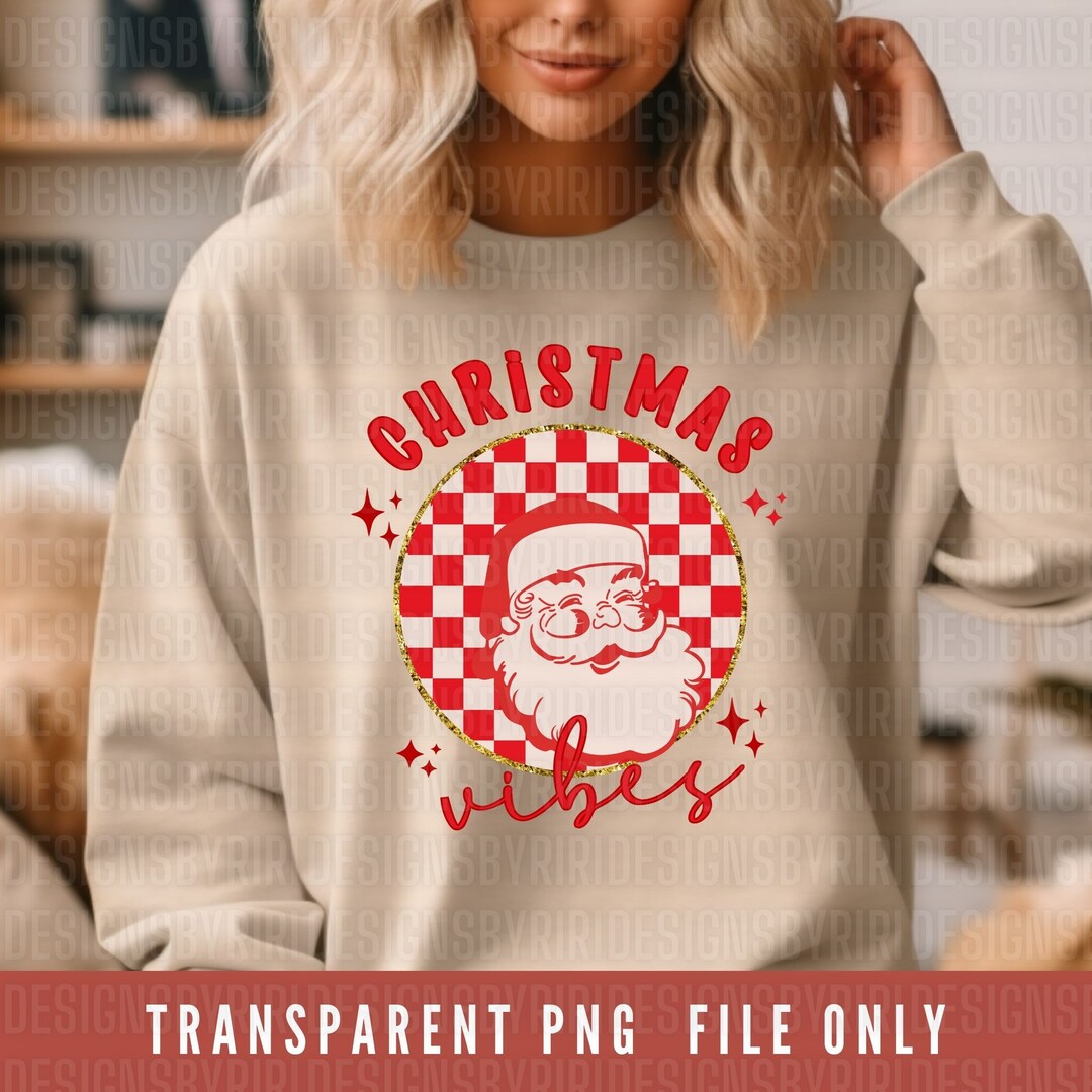 Retro Christmas Png, Vintage Christmas Png, Retro Santa Png, Santa ...