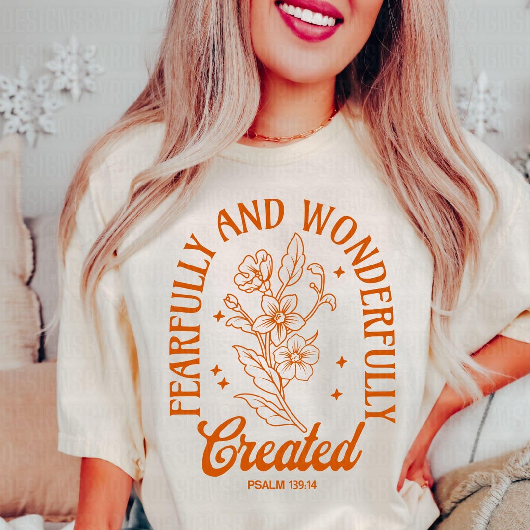 Fearfully and Wonderfully Made Svg Png, Religious Clipart Faith-based ...