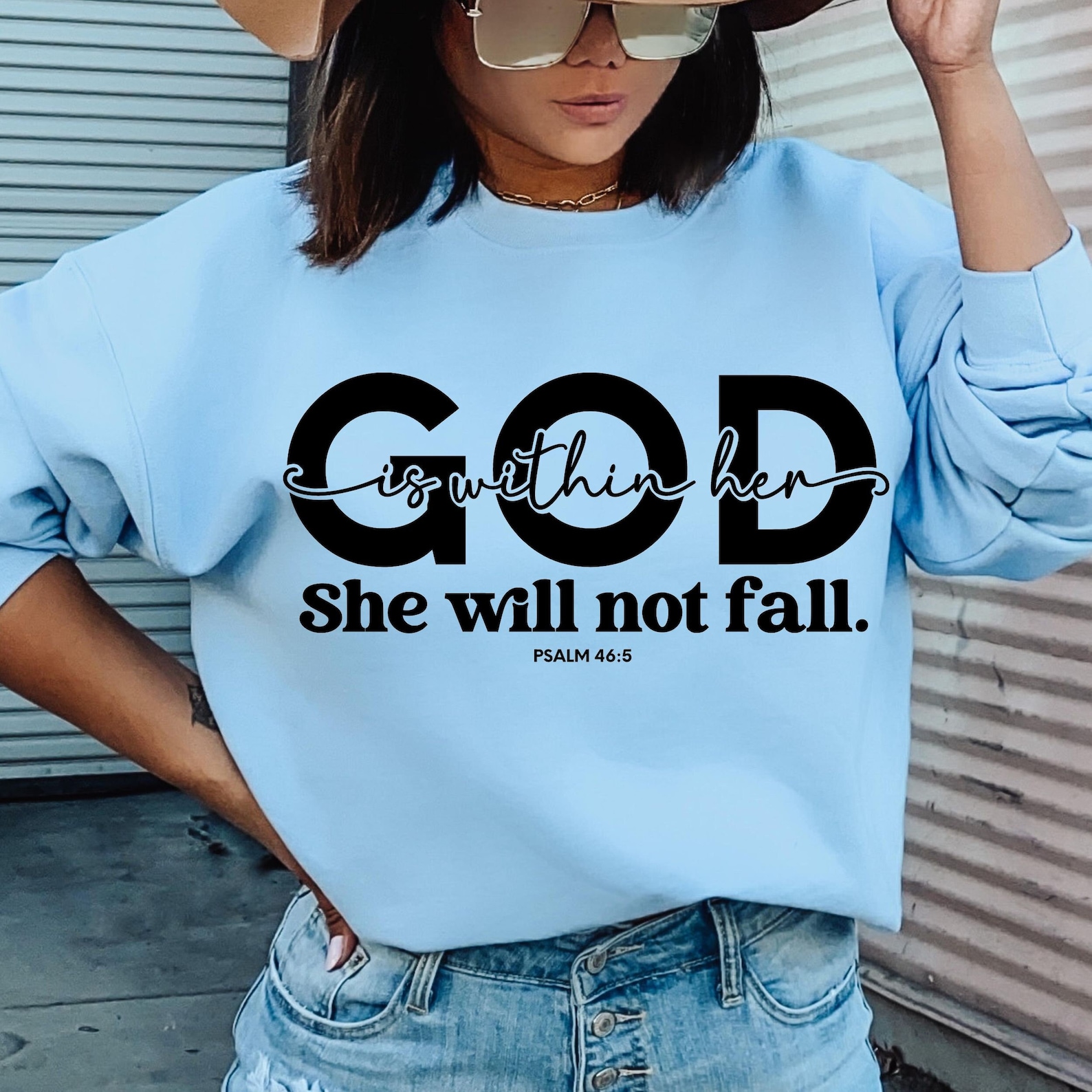 God is Within Her SVG Png Pdf, She Will Not Fail Png, Inspirational ...