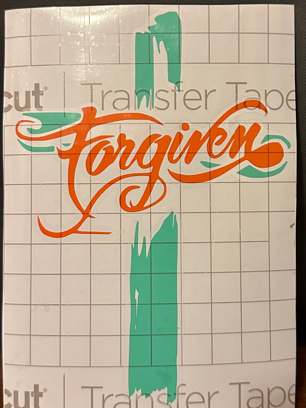 Forgiven Cross Decal - Etsy