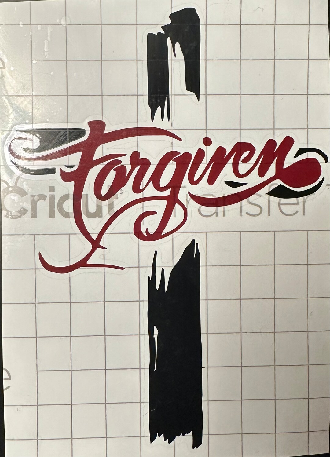 Forgiven Cross Decal - Etsy