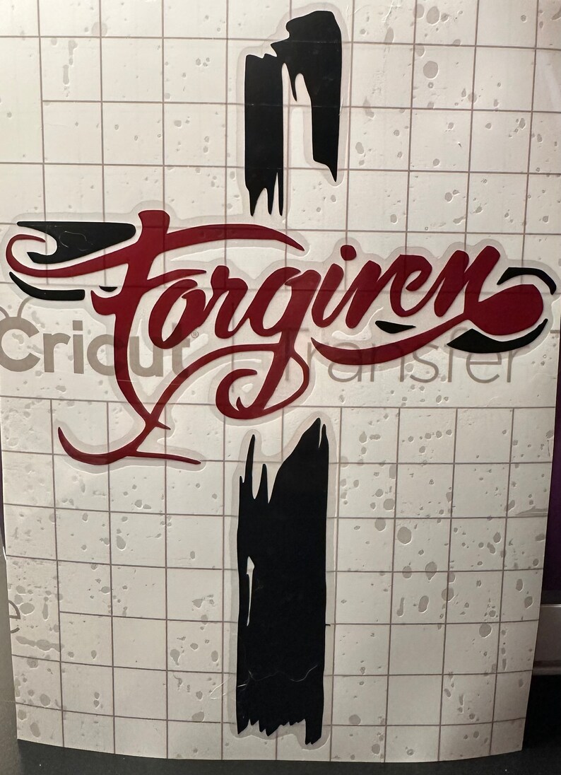 Forgiven Cross Decal - Etsy