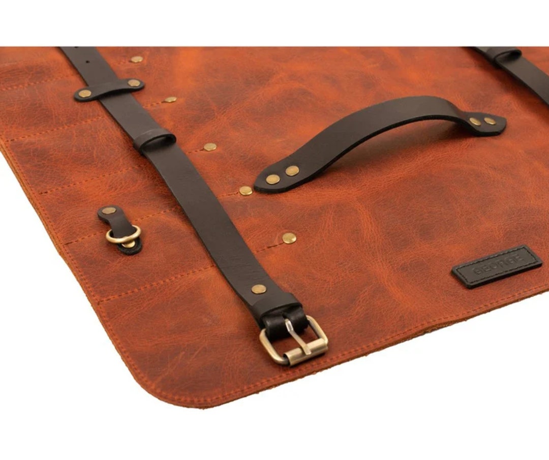 Personalized Leather Knife Roll Custom Monogrammed Knife - Etsy