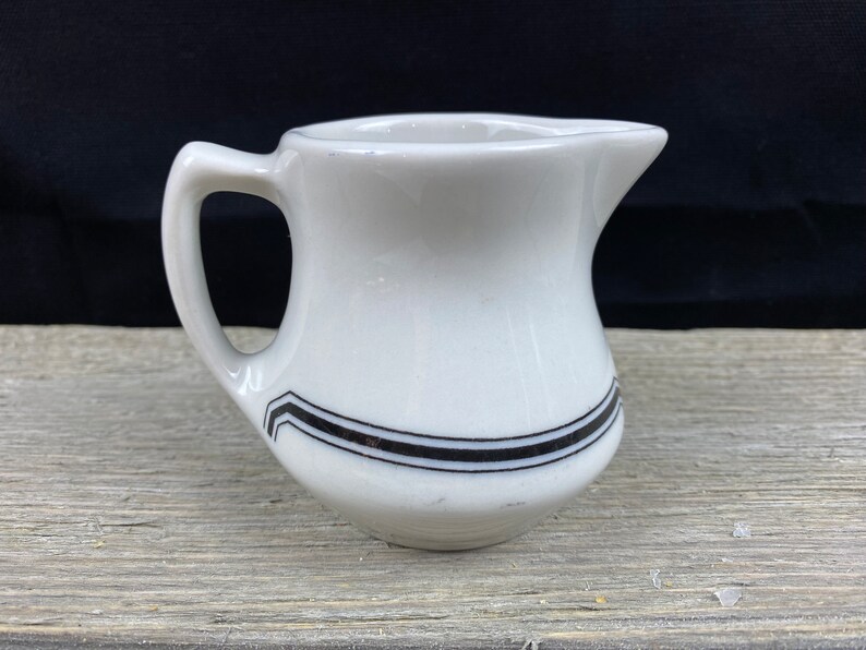 Vintage Shenango China Anchor Hocking Creamer Individual Syrup Pitcher ...