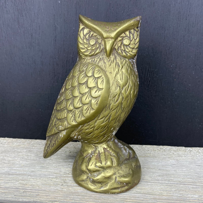 Brass Owls - Etsy