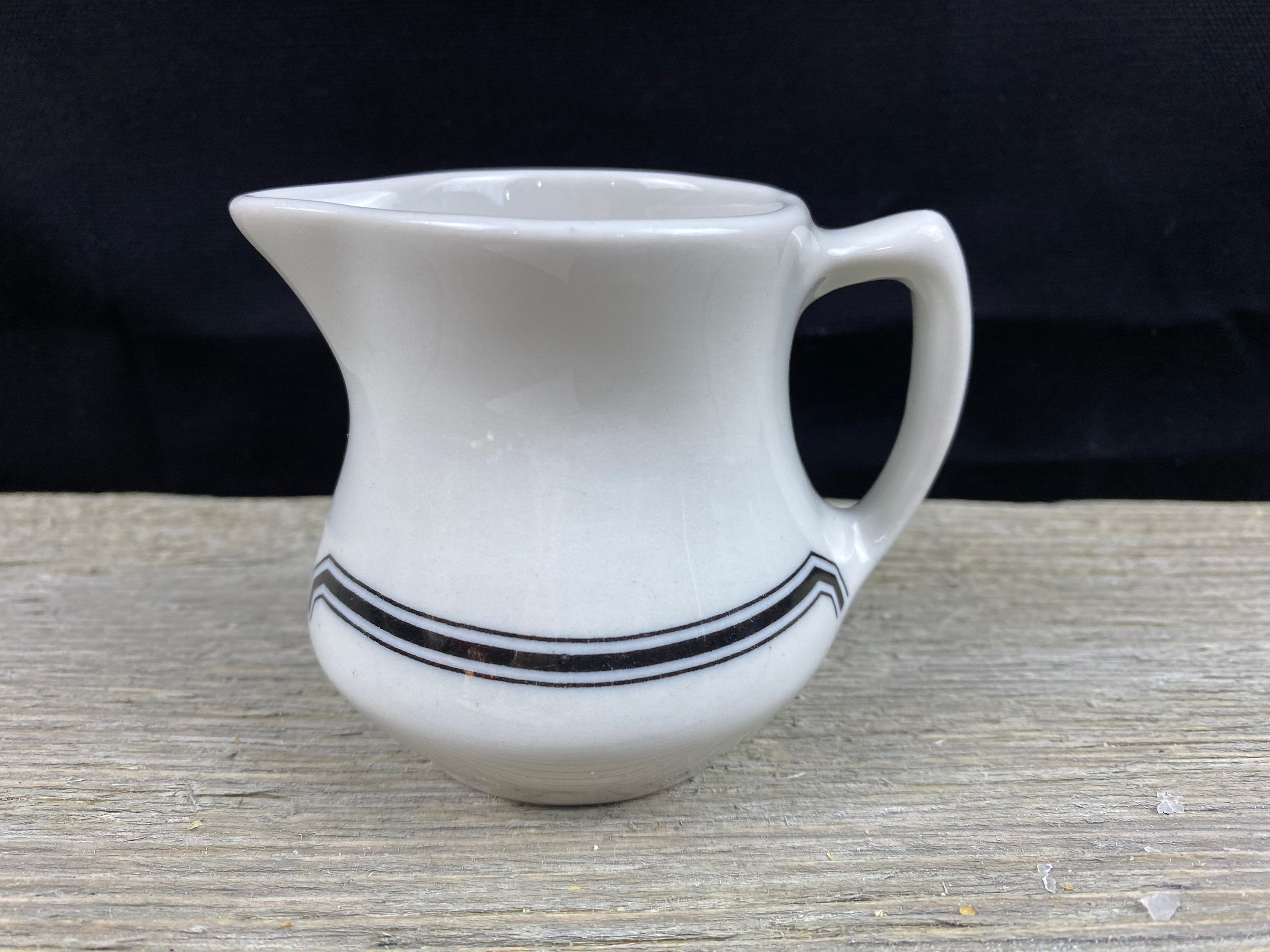 Vintage Shenango China Anchor Hocking Creamer Individual Syrup Pitcher ...