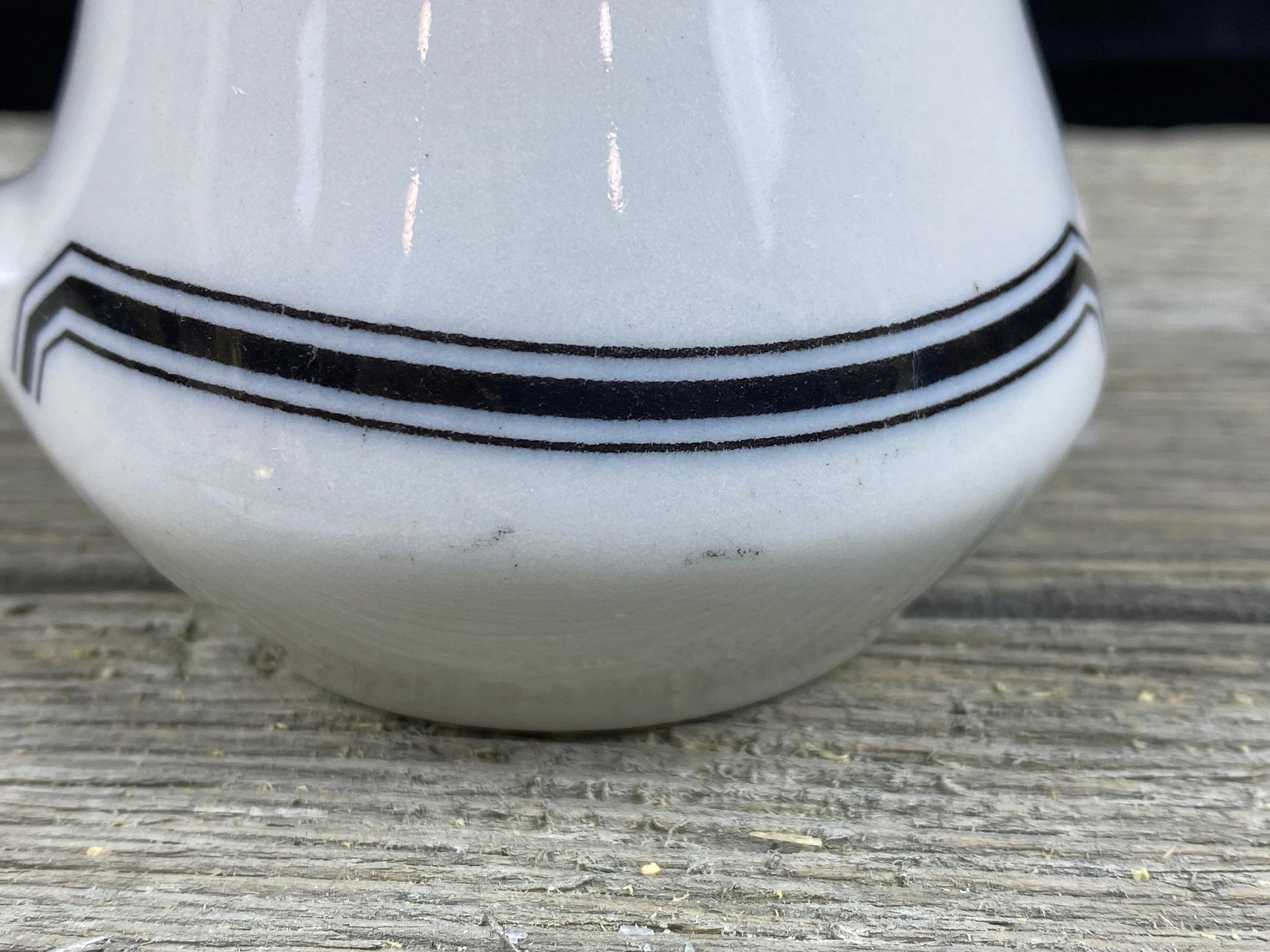 Vintage Shenango China Anchor Hocking Creamer Individual Syrup Pitcher ...