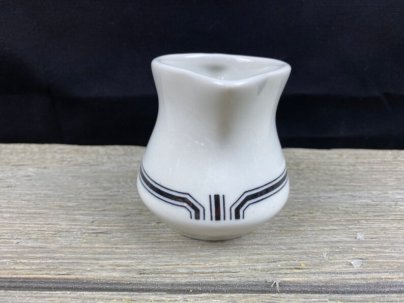Vintage Shenango China Anchor Hocking Creamer Individual Syrup Pitcher ...