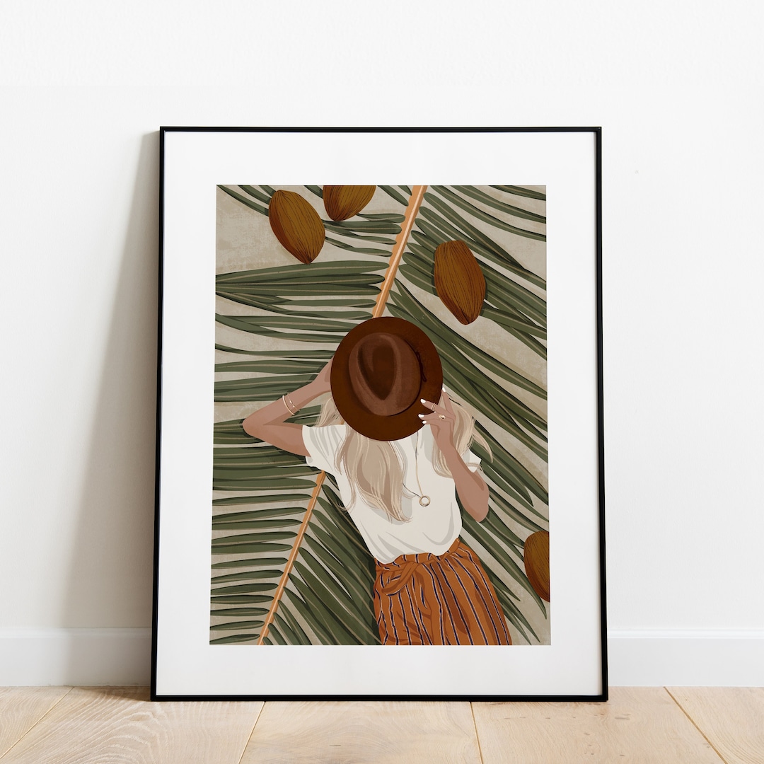Tropical Art Print, Botanical Chic Wall Art, Summer Travel Art Print ...