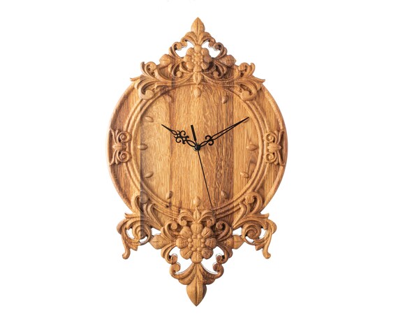 Classic Wooden Wall Clock With Antique Look | Etsy
