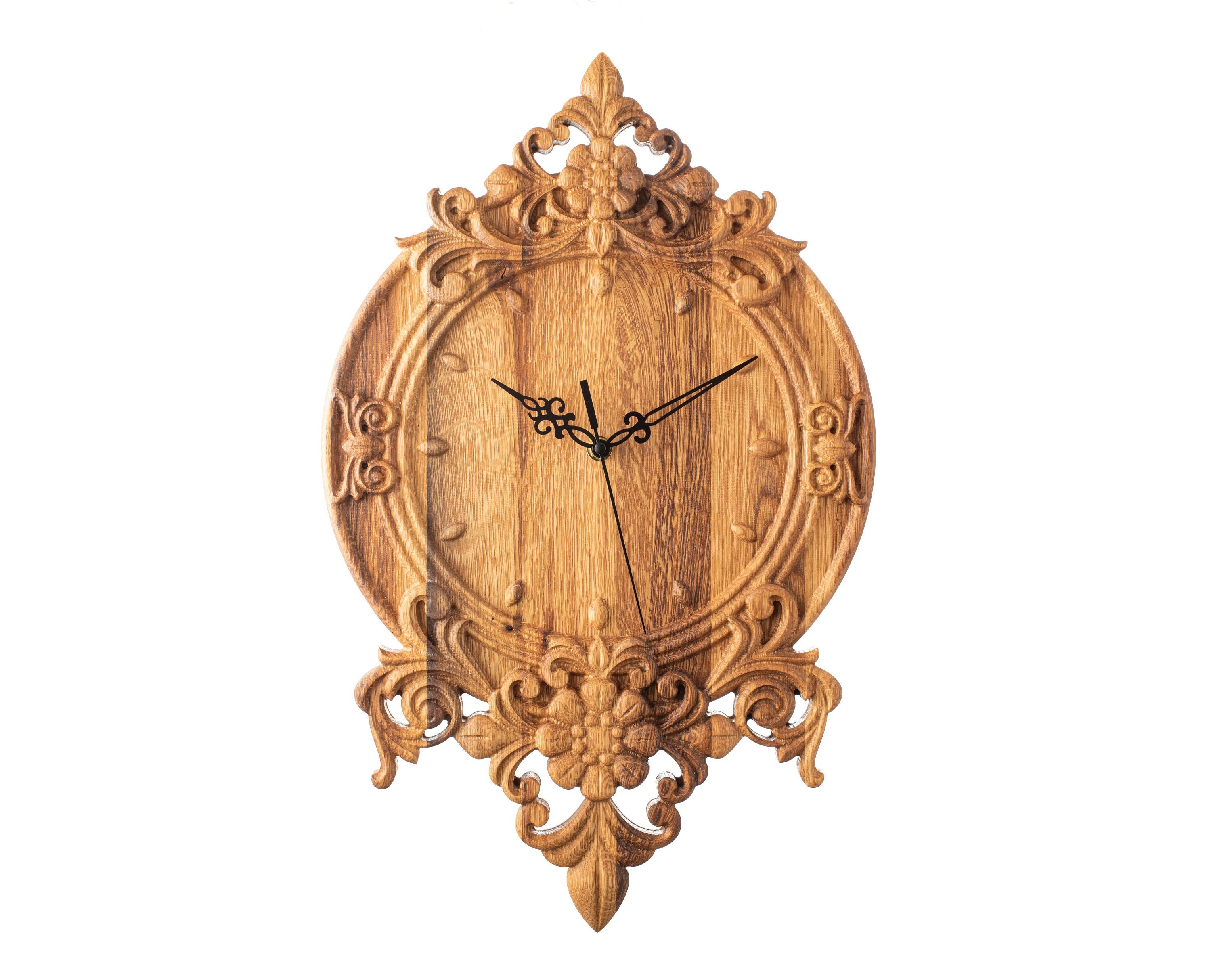 Classic Wooden Wall Clock With Antique Look - Etsy