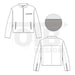 V2 Cafe Racer Motorcycle Jacket Vector Flat Technical Drawing ...