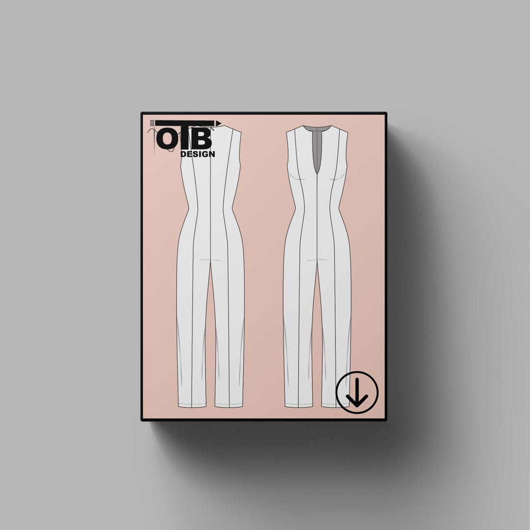 Ilustración de dibujo técnico plano vectorial de mono a medida OTB ...