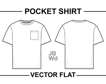 Shirt Pocket Template - Etsy