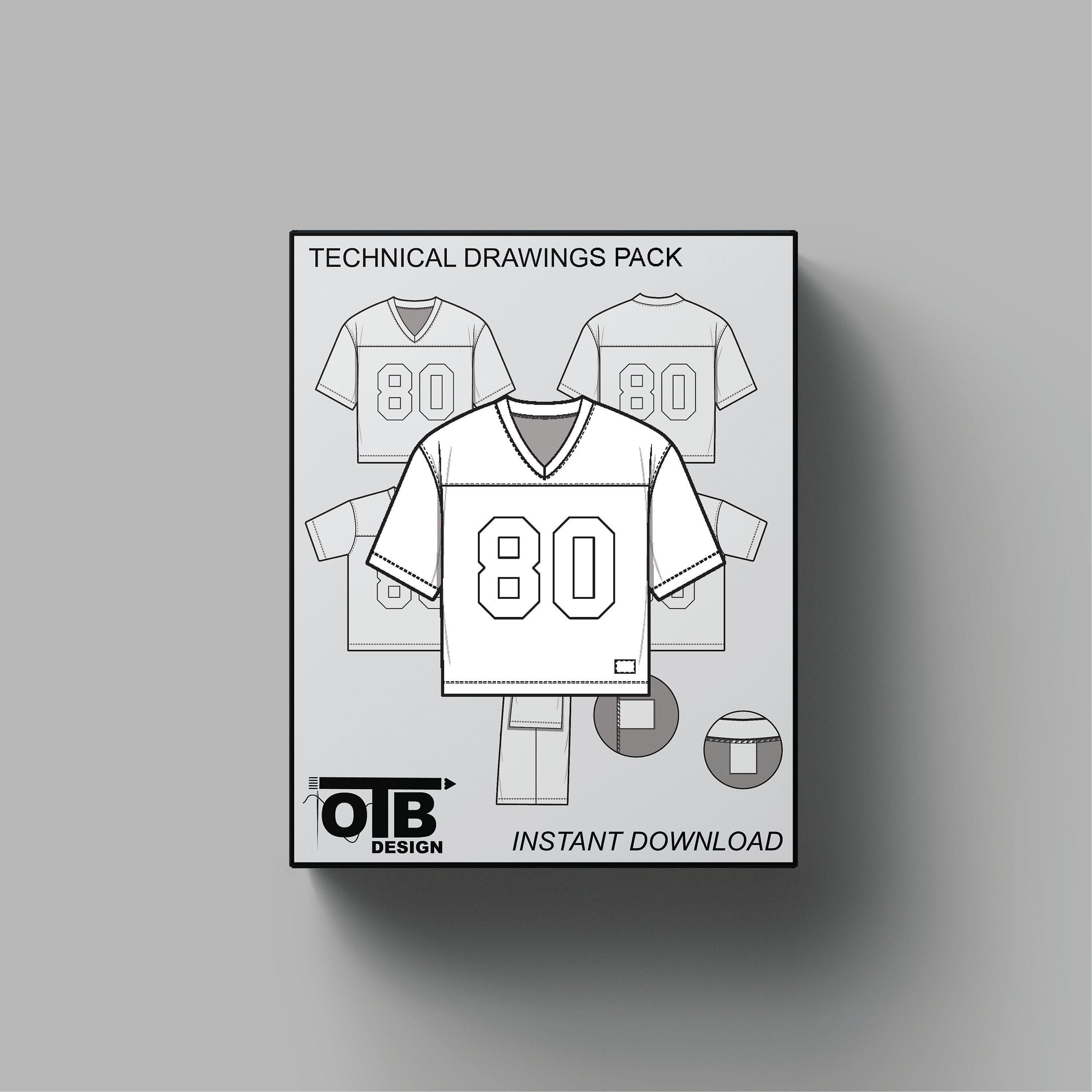 Button Varsity Jacket Vector Flat Technical Drawing Illustration Blank ...
