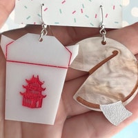 Miniature Chinese Take Out Stud Earrings,jewelry, Accessories,shrink ...