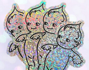 Kewpie Doll Holographic Vinyl Sticker - Etsy