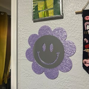 Smiley Daisy Wall Decor Acrylic Mirror Art - Etsy