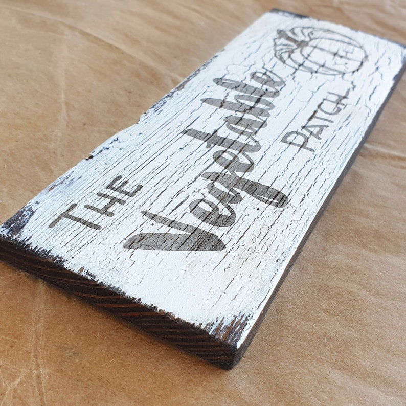 The Vegetable Patch Garden Sign, Rustic Wood Decor for Gardening Gift ...