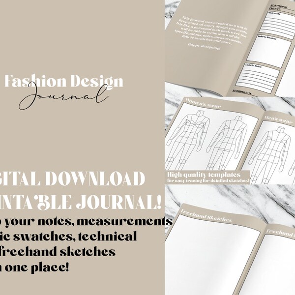 Fashion Design Printable - Etsy