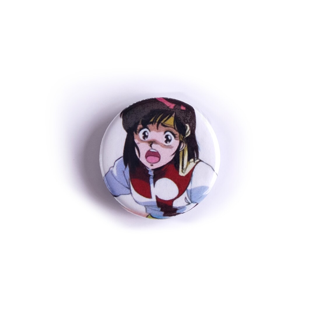 Gunbuster Button, Noriko Takaya Pin, 80s Anime Magnet, Anime Pinback ...