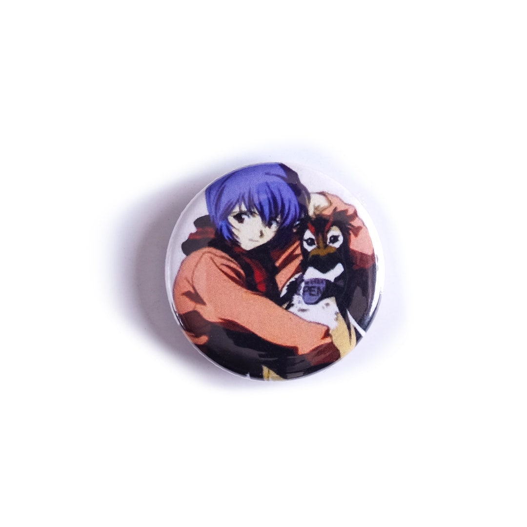 Evangelion Neon Genesis Pinback Button, Evangelion Magnet, Rei Ayanami ...