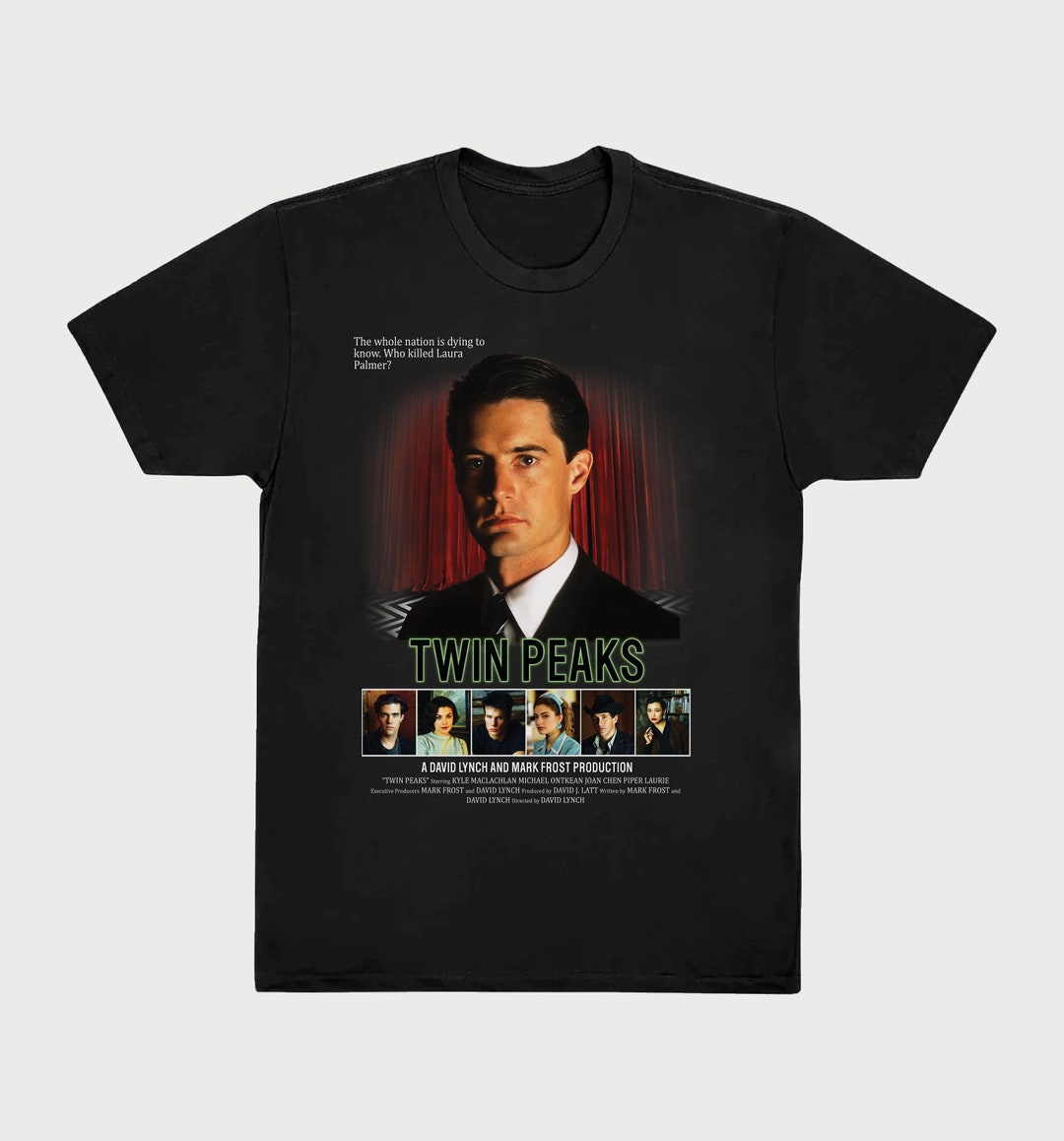 Twin Peaks T-shirt, Dale Cooper T Shirt, David Lynch Graphic T, Laura ...