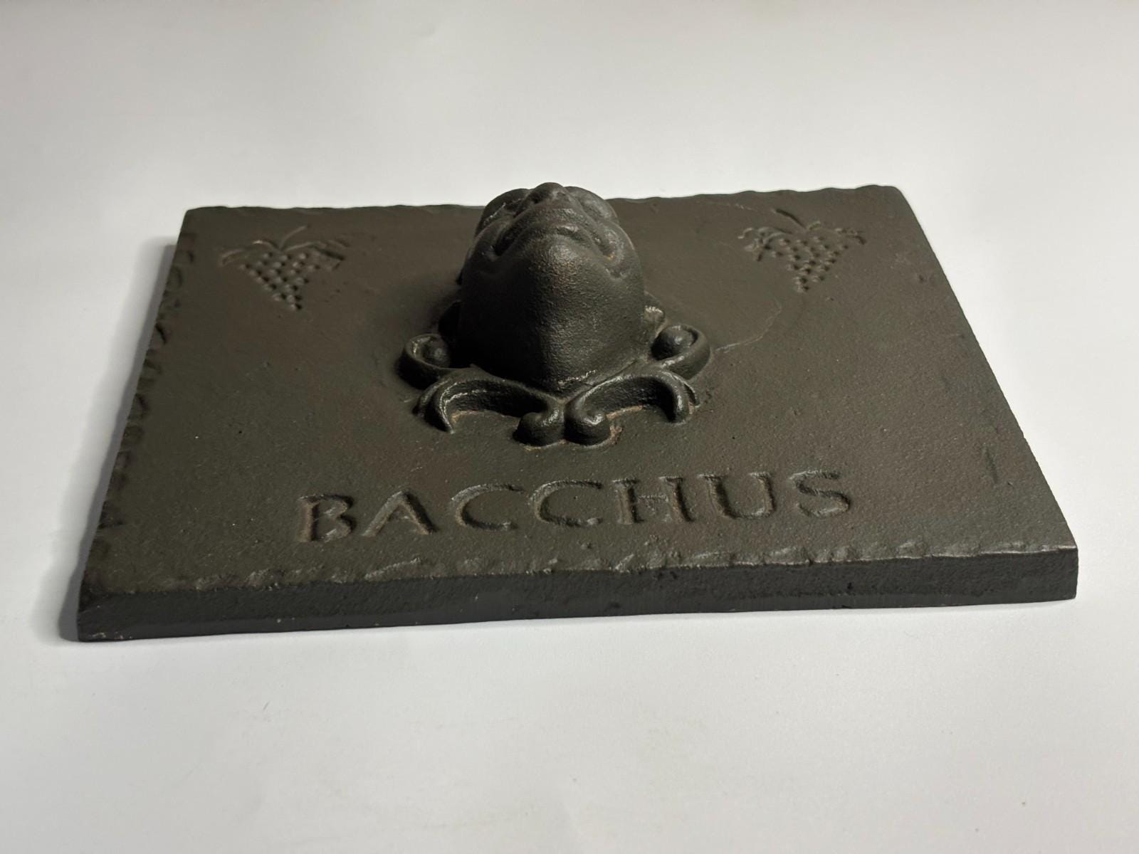 Vintage Cast Iron Bacchus Plaque Wine God Relief Grape Wall Decor - Etsy