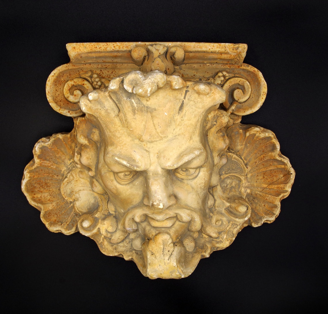 Hayes Parker Cast Ceramic Figural Wall Sconce Mythological Wall Hanging ...