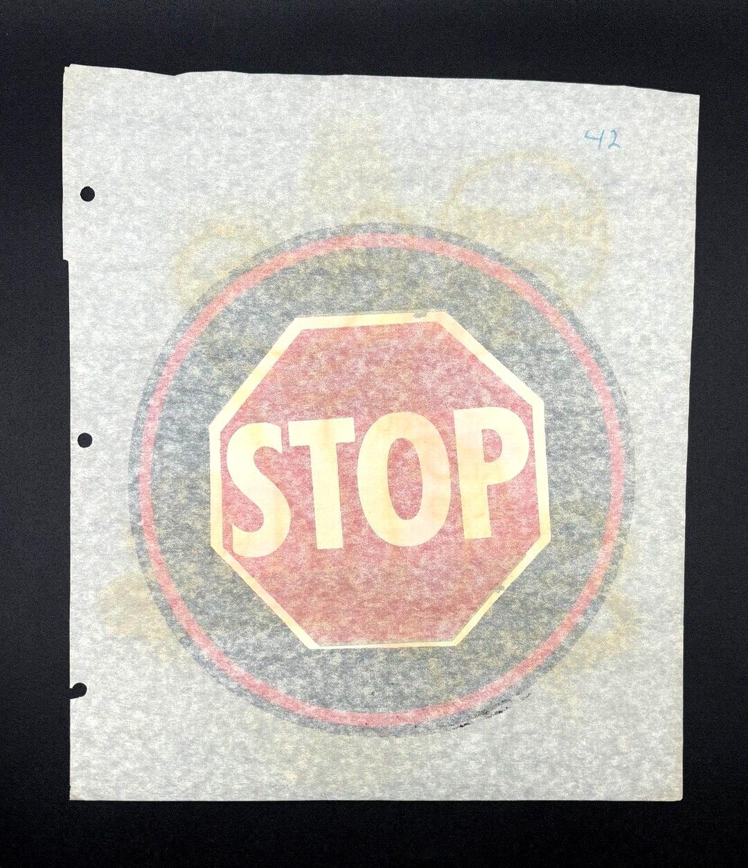 1970s Stop Sign T-shirt Iron on Transfer Street Sign Design 12"x11 ...