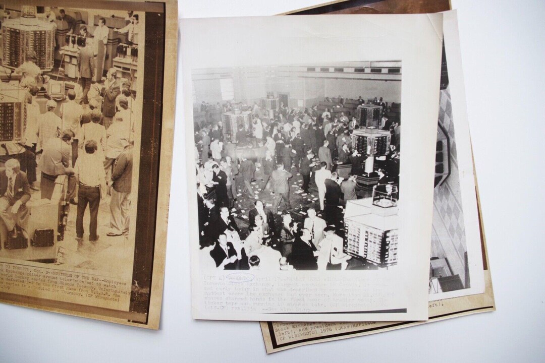 Vintage 1930s–50s Toronto Stock Exchange Photography Lot (7 Press ...
