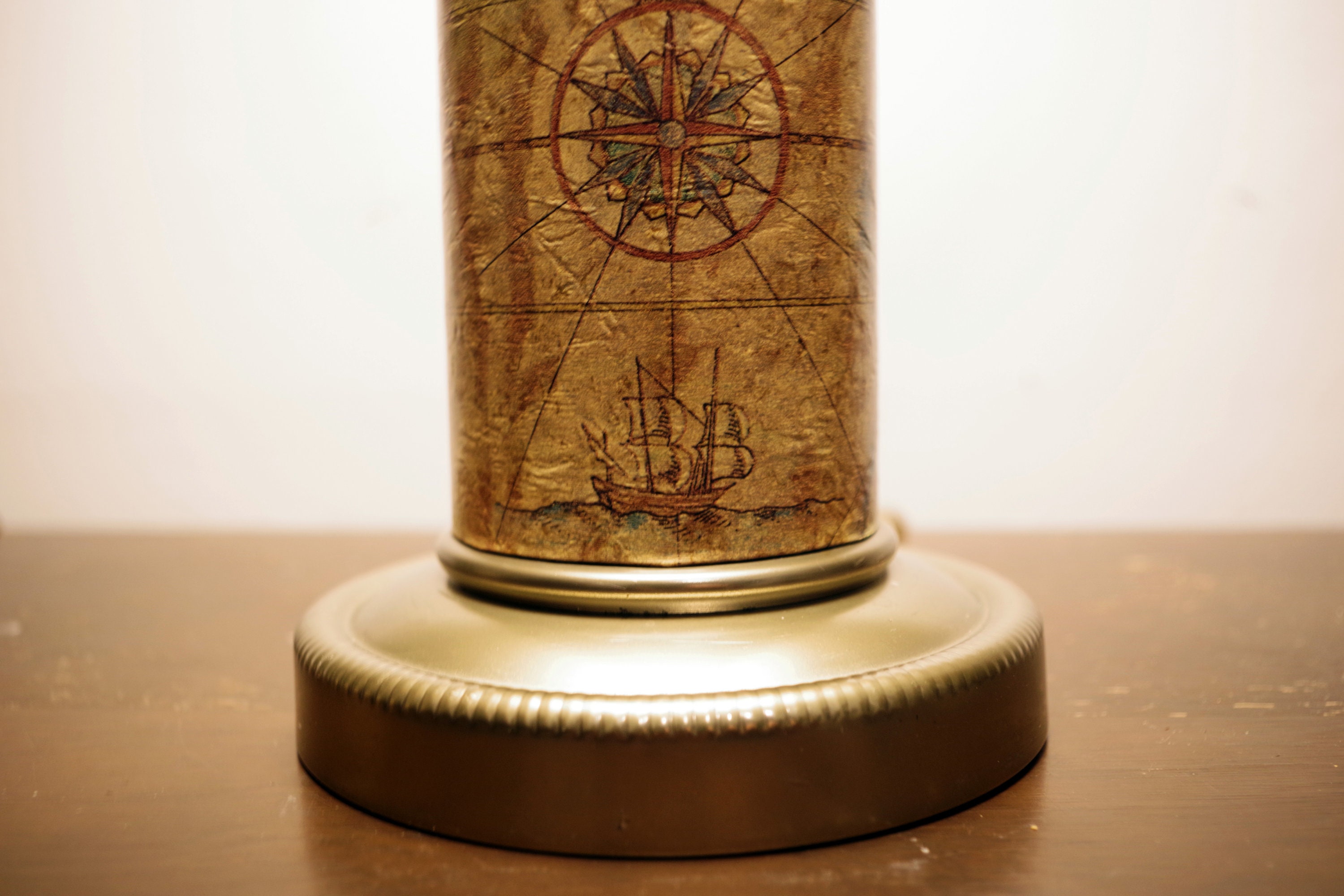 Antique World Map Table Lamp With Matching Lamp Shade - Etsy