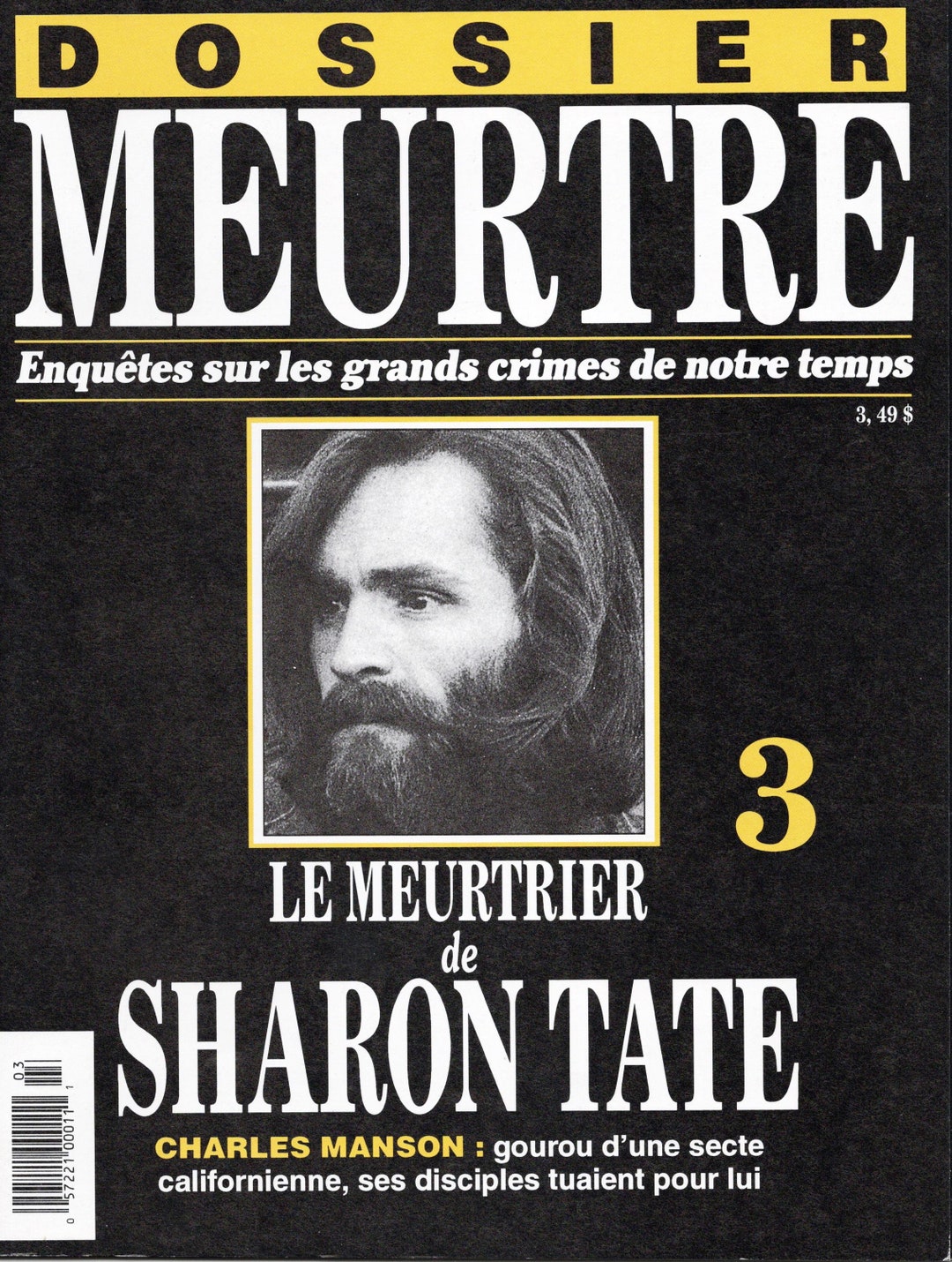 Dossier Meurtre Vintage 1990's French True Crime Magazines - Etsy