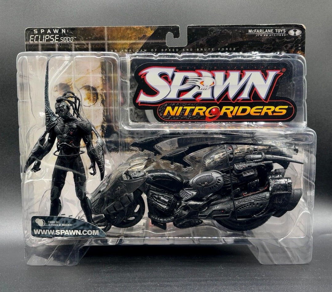 Vintage Spawn Nitro Riders Eclipse 5000 Action Figure Mcfarlane Toys 1999 New - Etsy