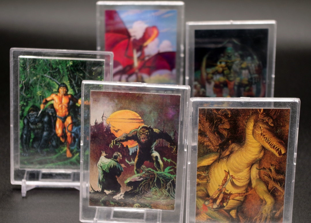 Vintage 1990's Fantasy Art Collectible Card Bundle (frank Frazetta ...