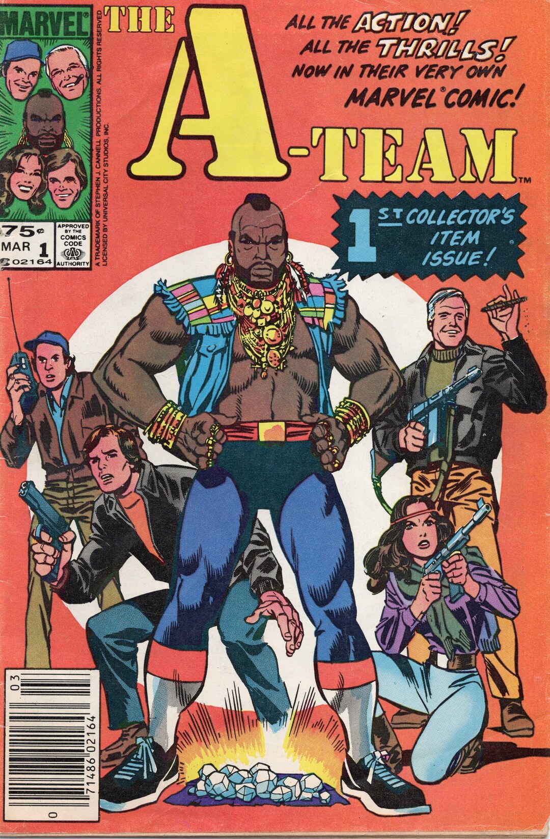 The A-team No. 1 Comic Book by Marvel ; Editor. Sol Brodsky ...